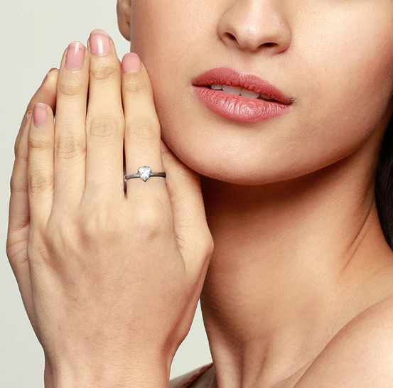 Silver Passionate Love Ring – Francesca Gems